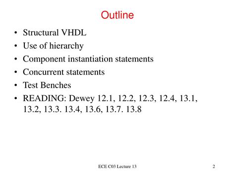 Ppt Lecture 13 Vhdl Structural Modeling Powerpoint Presentation Free Download Id623860