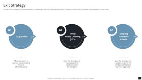 Exit Strategy Data Structure Software Company Investor Pitch Deck Ppt Sample
