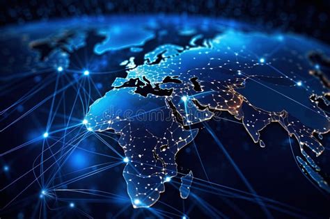 An Interconnected World Generative Ai Stock Illustration Illustration Of Blue Generative