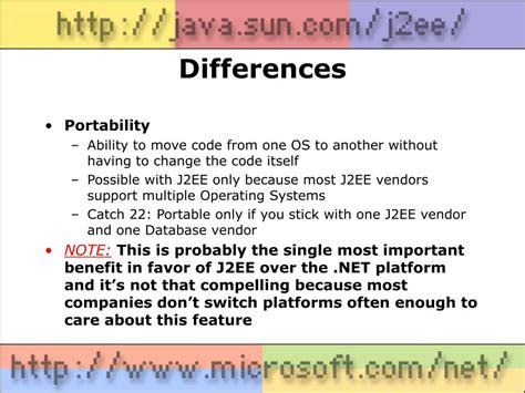 Ppt J2ee Vs Microsoftnet Powerpoint Presentation Free Download