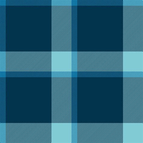 Plaid Seamless Pattern In Blue Check Fabric Texture Vector Textile Print Vector Art