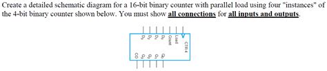 Solved Create A Detailed Schematic Diagram For A 16 Bit
