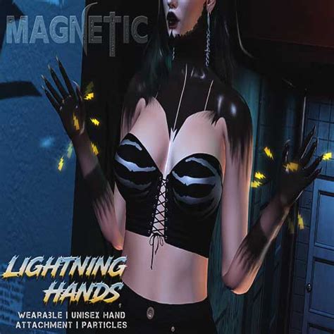 Second Life Marketplace Magnetic Lightning Hands