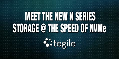 Tegile Systems On Linkedin The Intelliflash N Series All Nvme Array
