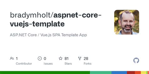 Github Bradymholtaspnet Core Vuejs Template Aspnet Core Vuejs