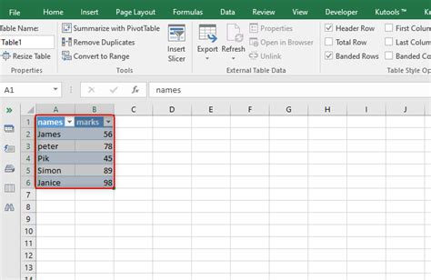 How To Create A Table In Excel Basic Excel Tutorial