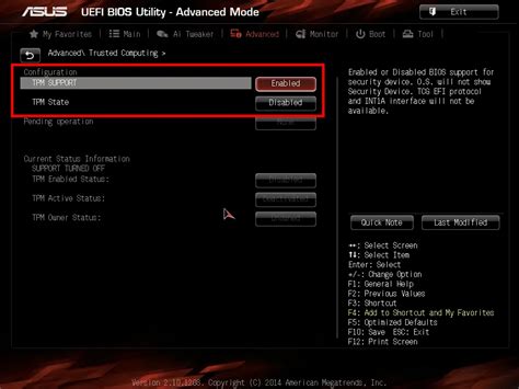 Windows 11 Activer Le Tpm 2 0 Dans Le Bios Uefi Le Crabe Info