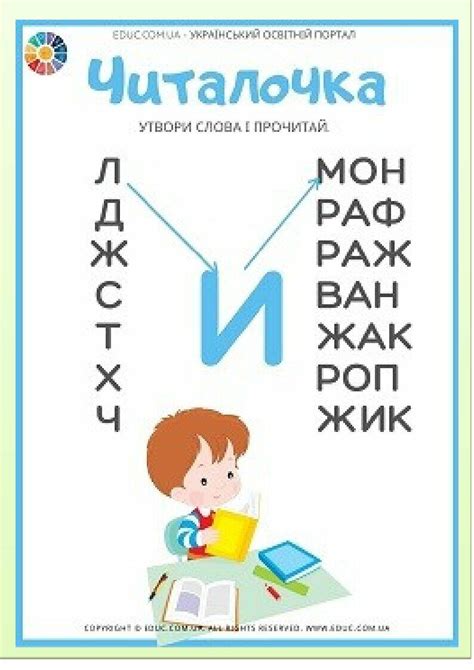 Картки для розчитування 1 клас Дидактичні матеріали