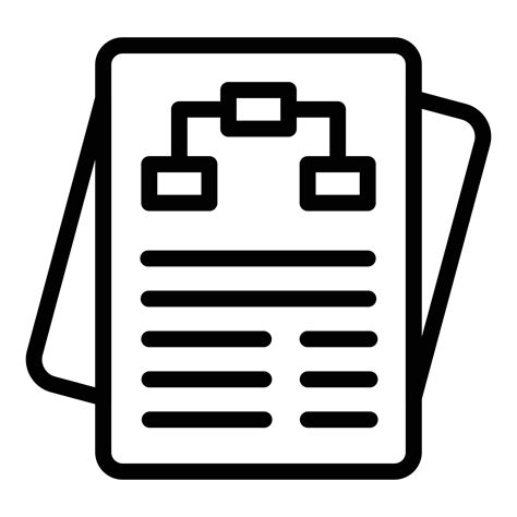 Data Report Icon Outline Style Vector Art At Vecteezy