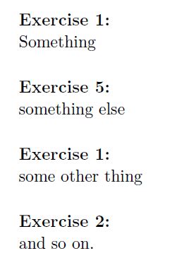 Numbering How To Change Exercise Numbers TeX LaTeX Stack Exchange