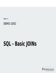 SQL Basic JOINs Understanding Relationships And Syntax Course Hero