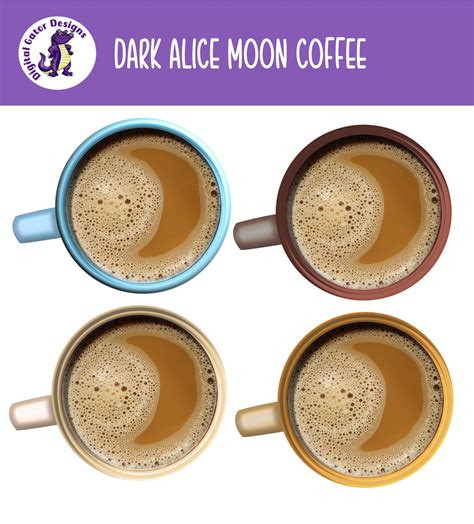 Dark Alice Coffee Cups Etsy