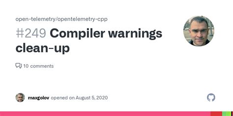 Compiler Warnings Clean Up Issue Open Telemetry Opentelemetry Cpp Github