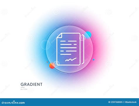 Document Signature Line Icon Agreement Doc File Sign Gradient Blur