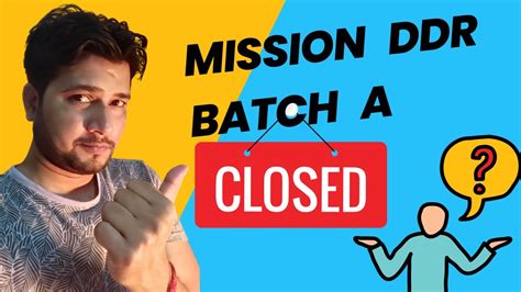 Why I Am Closing Admissions Into Mission Ddr Batch A Youtube