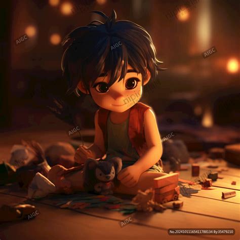 Ai创作图小新新低多边形 星星点灯男孩 男孩玩耍插画 小孩儿童正太 唯美小男孩插画 Q版书童 插画阳光男孩 Q版玩具照片 治愈系儿插 黏土头像 儿插小场景 玩具修理工 Q版布朗族男孩 Q版黎族