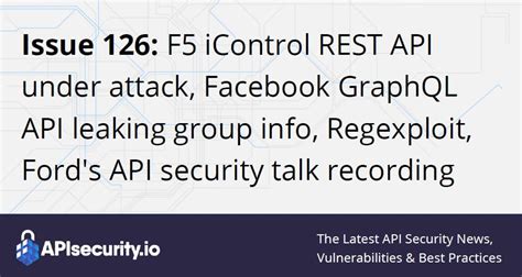 issue 126 f5 icontrol rest api under attack regexploit ford s api