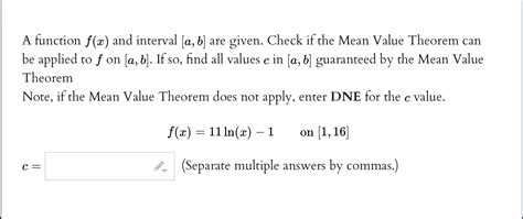 Solved A Function F X And Interval A B Are Given Check Chegg
