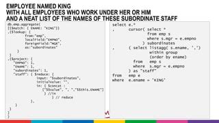 Comparing 30 MongoDB Operations With Oracle SQL Statements PPT