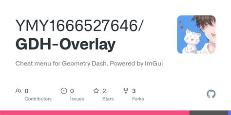 github ymy1666527646 gdh overlay cheat menu for geometry dash