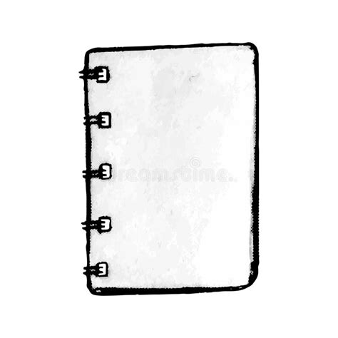 Notepad Sketch Notepad Icon Hand Drawn In Doodle Style On White Background Stock Illustration