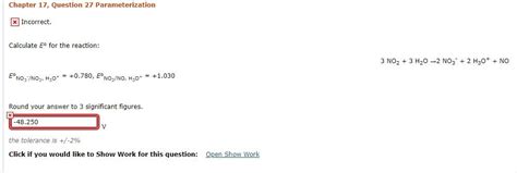 solved chapter 17 question 27 parameterization x incorrect