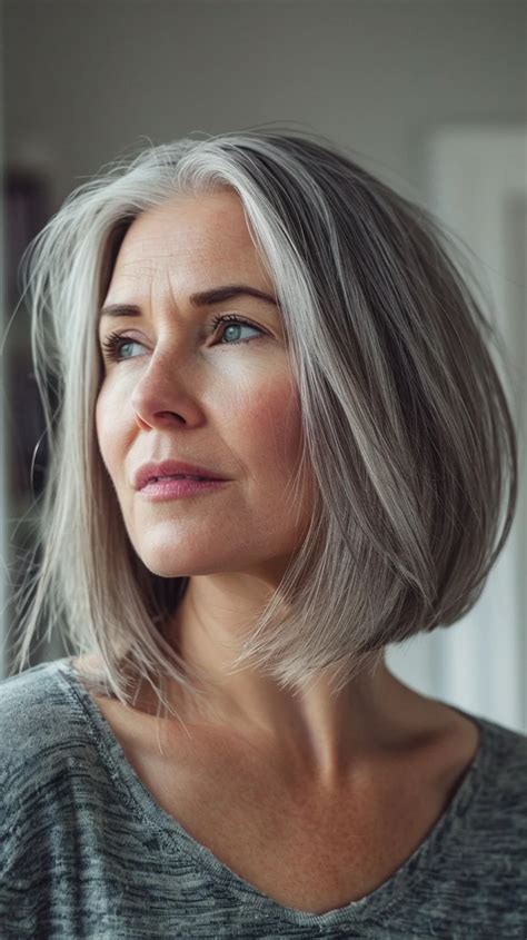 80 Cute Gray Bob Hairstyles You Need To Try