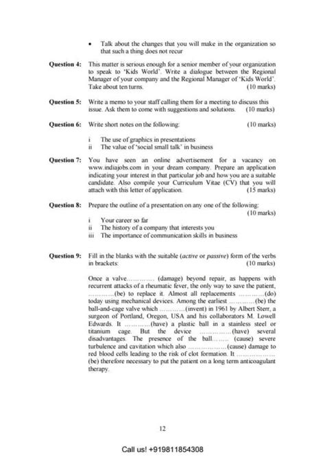 Bcs 055 Business Communication Solved Assignment 2018 2019 Ignou