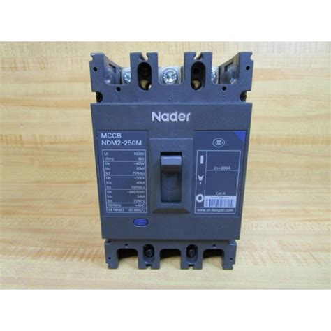 Nader NDM2 250M3300 200A MCCB Circuit Breaker NDM2 250M Used Mara Industrial