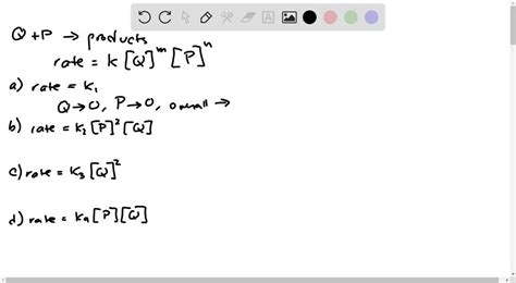 a reaction has two reactants q and p what is the order with respect to
