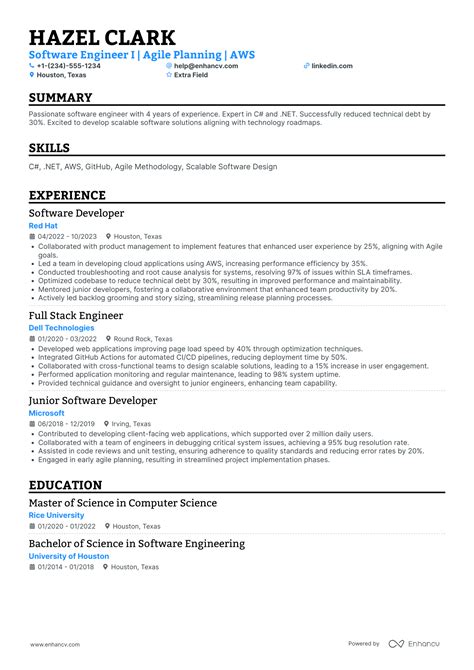 18 Entry Level Software Engineer Resume Examples Guide For 2025