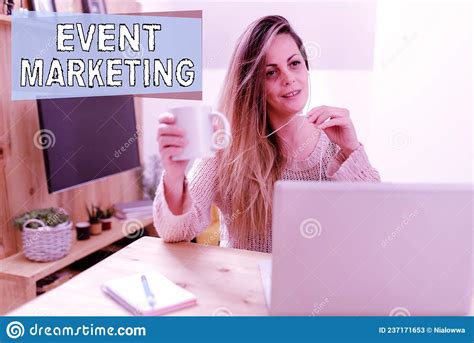 Text Sign Showing Event Marketing Business Concept Describes Process Of Developing Display To