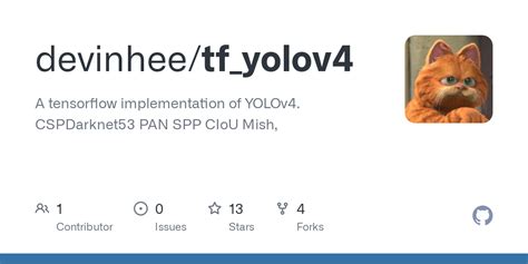GitHub Devinhee Tf Yolov A Tensorflow Implementation Of YOLOv CSPDarknet PAN SPP CIoU Mish