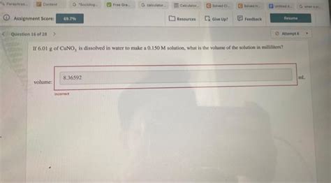 Solved Attempt 7 Using The Gas Solubility Interactive