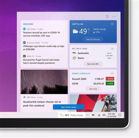 Microsoft Testing News And Weather Widget For The Windows 10 Microsoft Windows 10 Weather