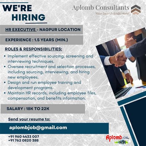 Ritesh Nandanwar On Linkedin Hiring Hr Executive For Nagpur Location Roles And