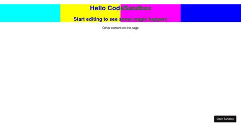 Splitview Codesandbox