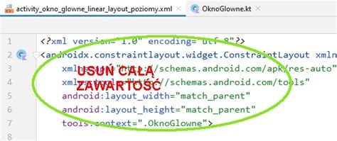 Układ Linearlayout W Wersji Poziomej I Pionowej