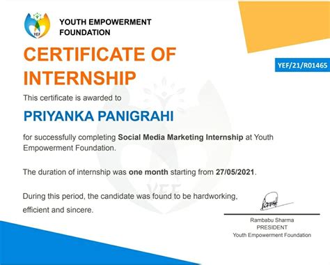 Priyanka Panigrahi On Linkedin Yef Internship Socialmediamarketing