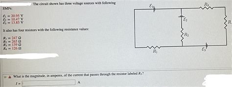 Solved The Circuit Shown Has Three Voltage Sources With