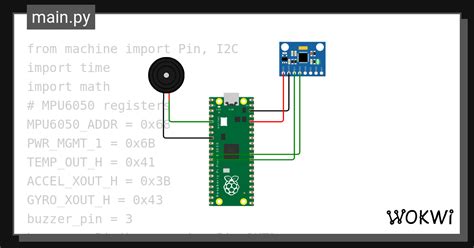 Accelerometer With Raspberry Pi Pico Copy Wokwi ESP STM Arduino Simulator