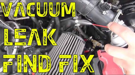 DIY Vacuum leak find/fix | High idle check engine light code - YouTube