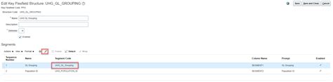 Edit Segment Code For Key Flexfield — Cloud Customer Connect