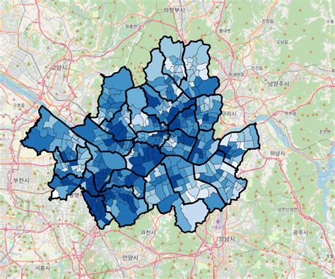 지도 시각화 map visualization 훈 s 개발 blog
