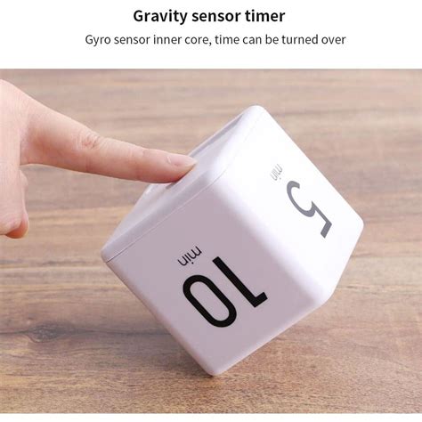 Gravity Cube Timer Electronic Pomodoro Timer Minut Vicedeal