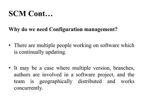 Software Configuration Management Pptx