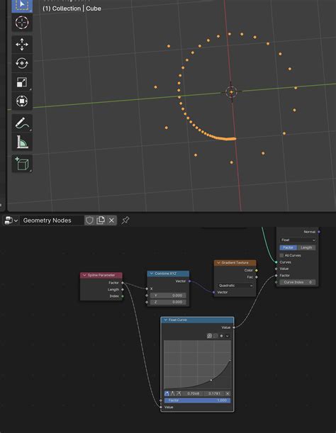 Geometry Nodes How Do I Distribute More Points At The End Of A Curve