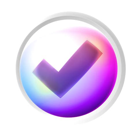 Check Mark Or Correct Colorful Game Button 20967729 Png