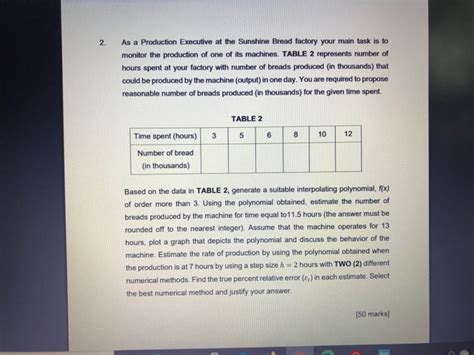 Solved 1 Construct A Function Of Two Variables To Represent Chegg Com