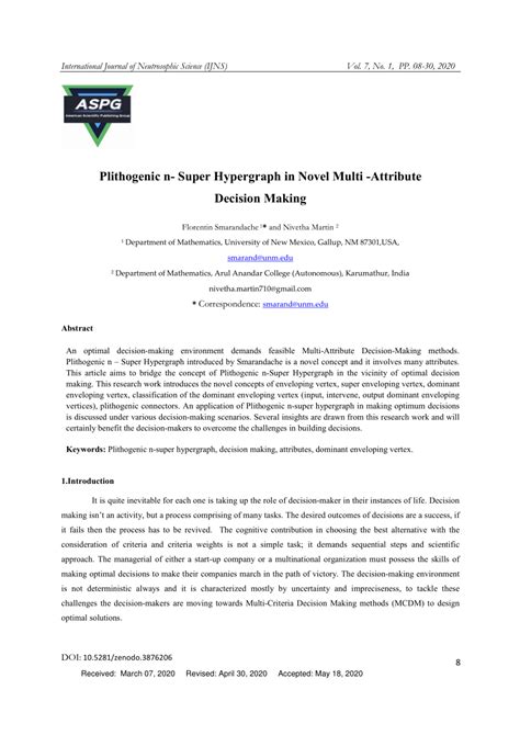 pdf plithogenic n super hypergraph in novel multi attribute decision